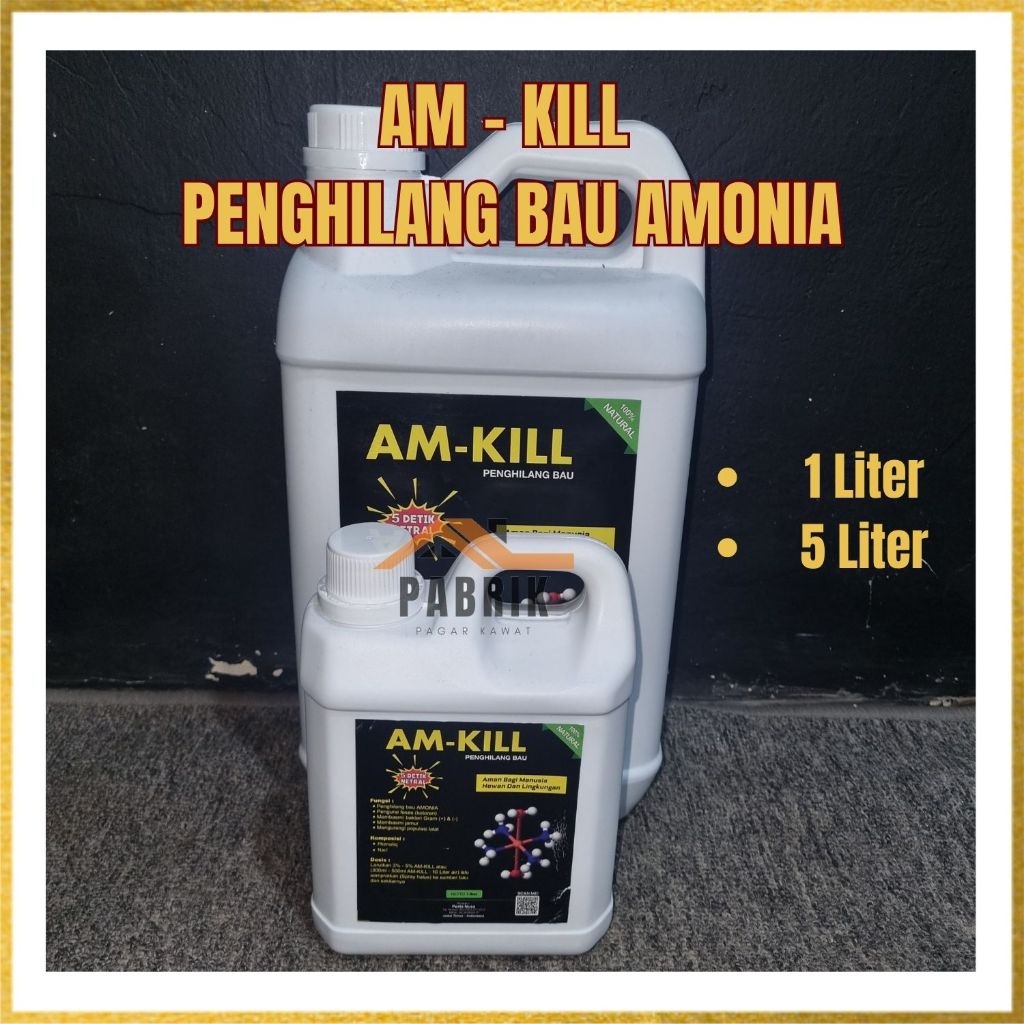 Jual AM-KILL Penghilang Bau Amonia Kotaran Ayam | Tersedia 1 Liter dan 5 Liter BEST SELLER ...