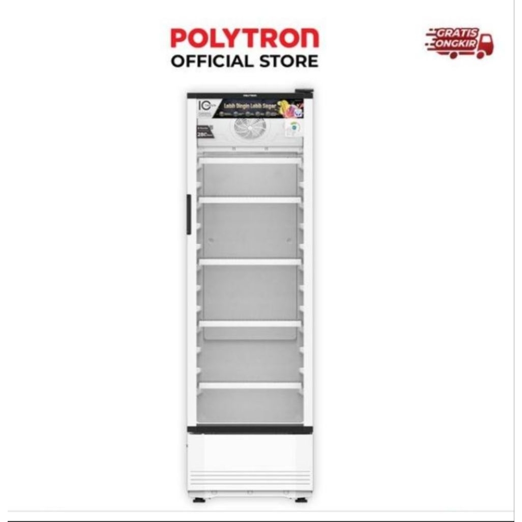 Jual Showcase Polytron Fastcool 280 Liter SCN 280 5 Rak | Shopee Indonesia