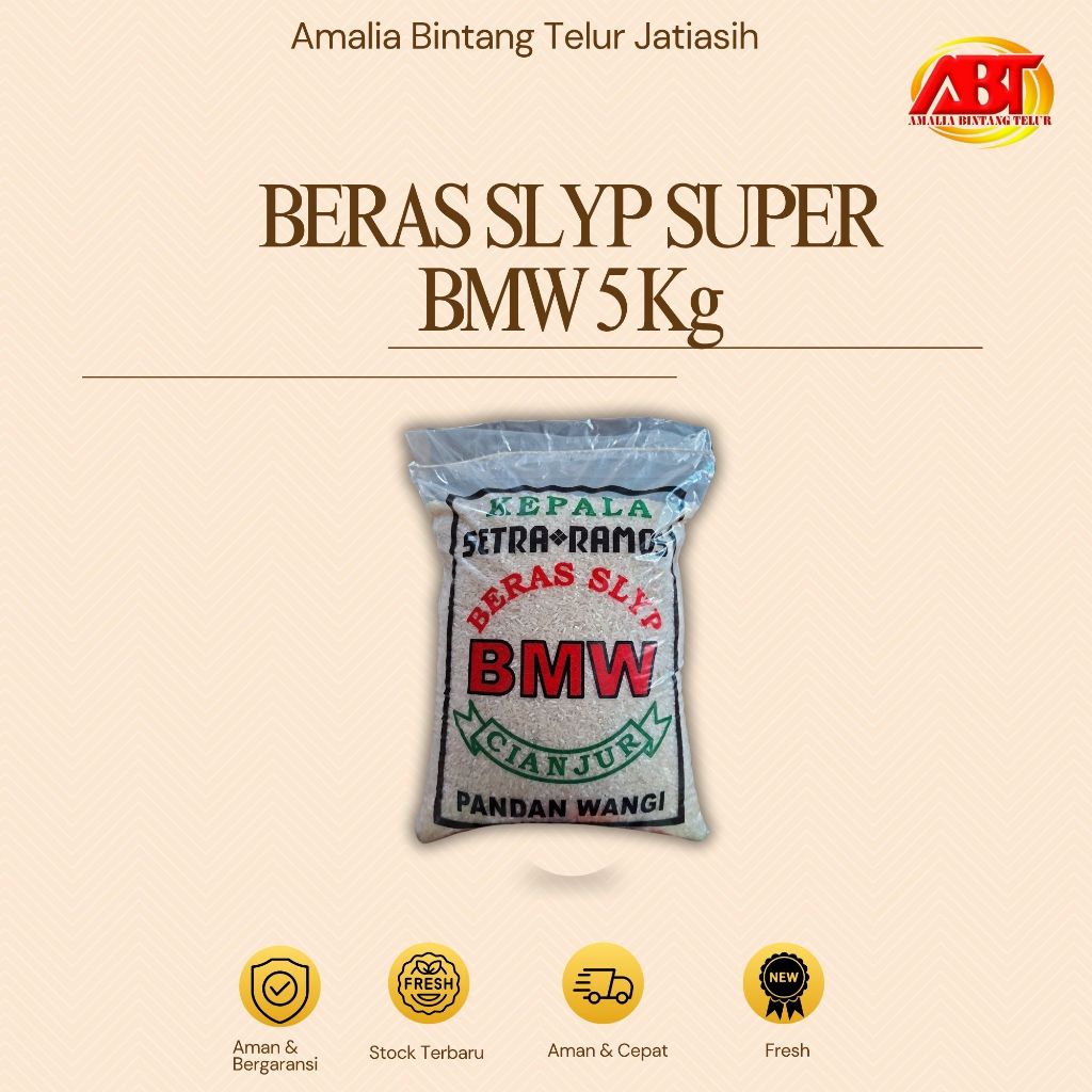 Jual ABT JATIASIH - Beras Pulen BMW 5kg Enak, Bersih dan Putih (FRESH ...