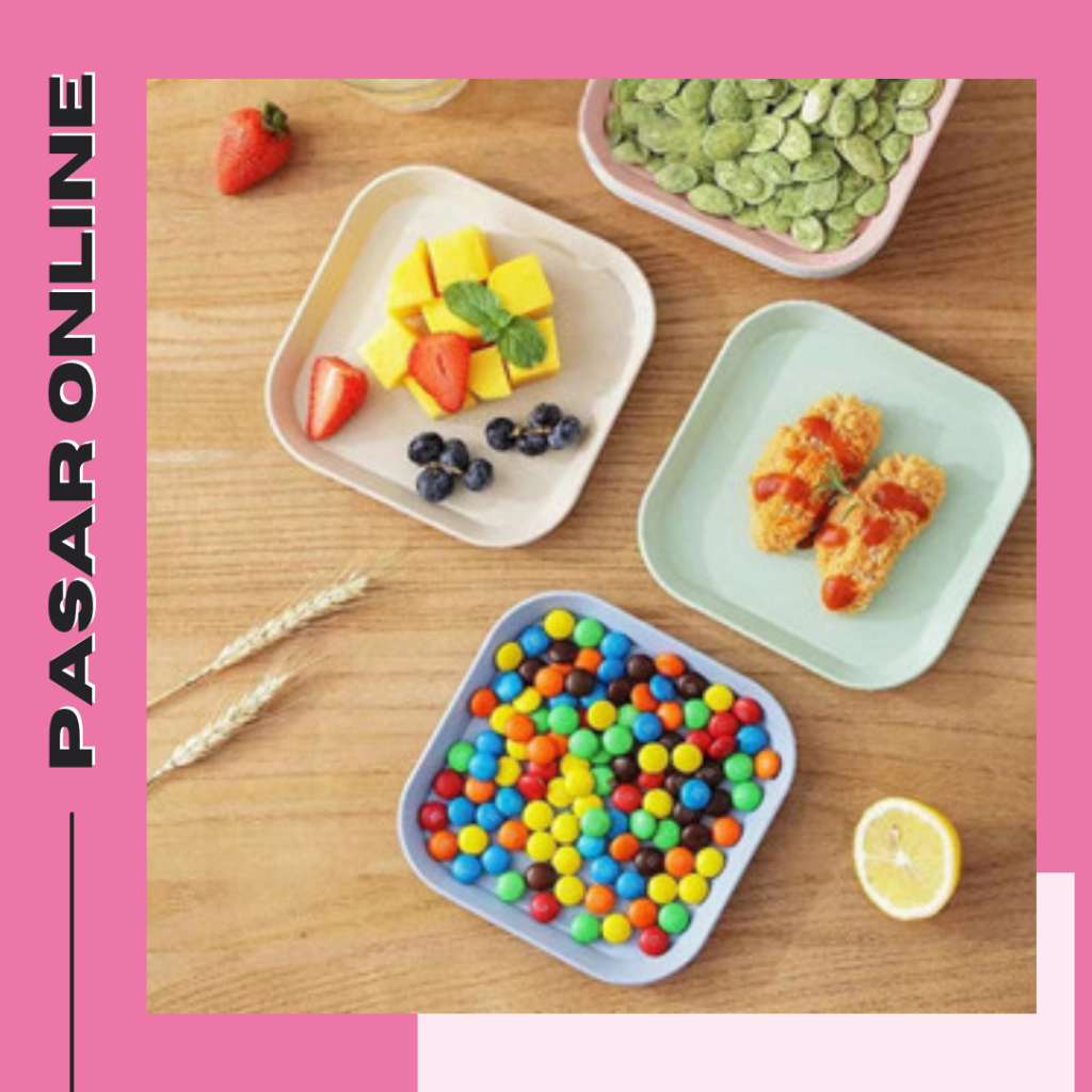 Jual Piring Jerami Persegi / Piring Saji / Piring Buah / Wadah Buah ...