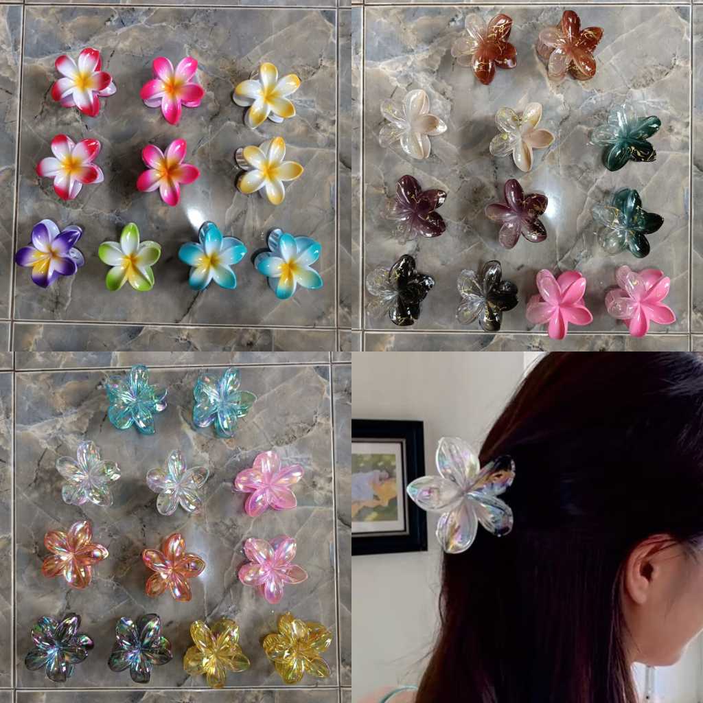 Jual Jepit Bunga Kamboja Besar 8cm Jepit Jepun Jepit Korea Jepit Ra,but ...
