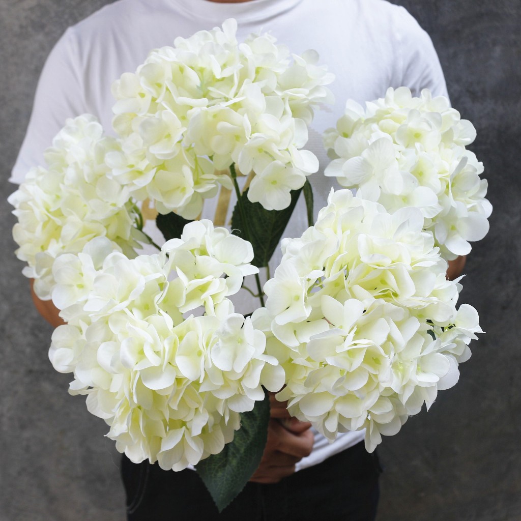 Jual [Harga Grosir]Bunga Hortensia Jumbo Artificial hydrangea bunga ...