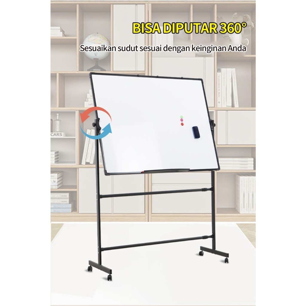 Jual Whiteboard Standing Kaki 90x120 cm / Papan Tulis Whiteboard ...