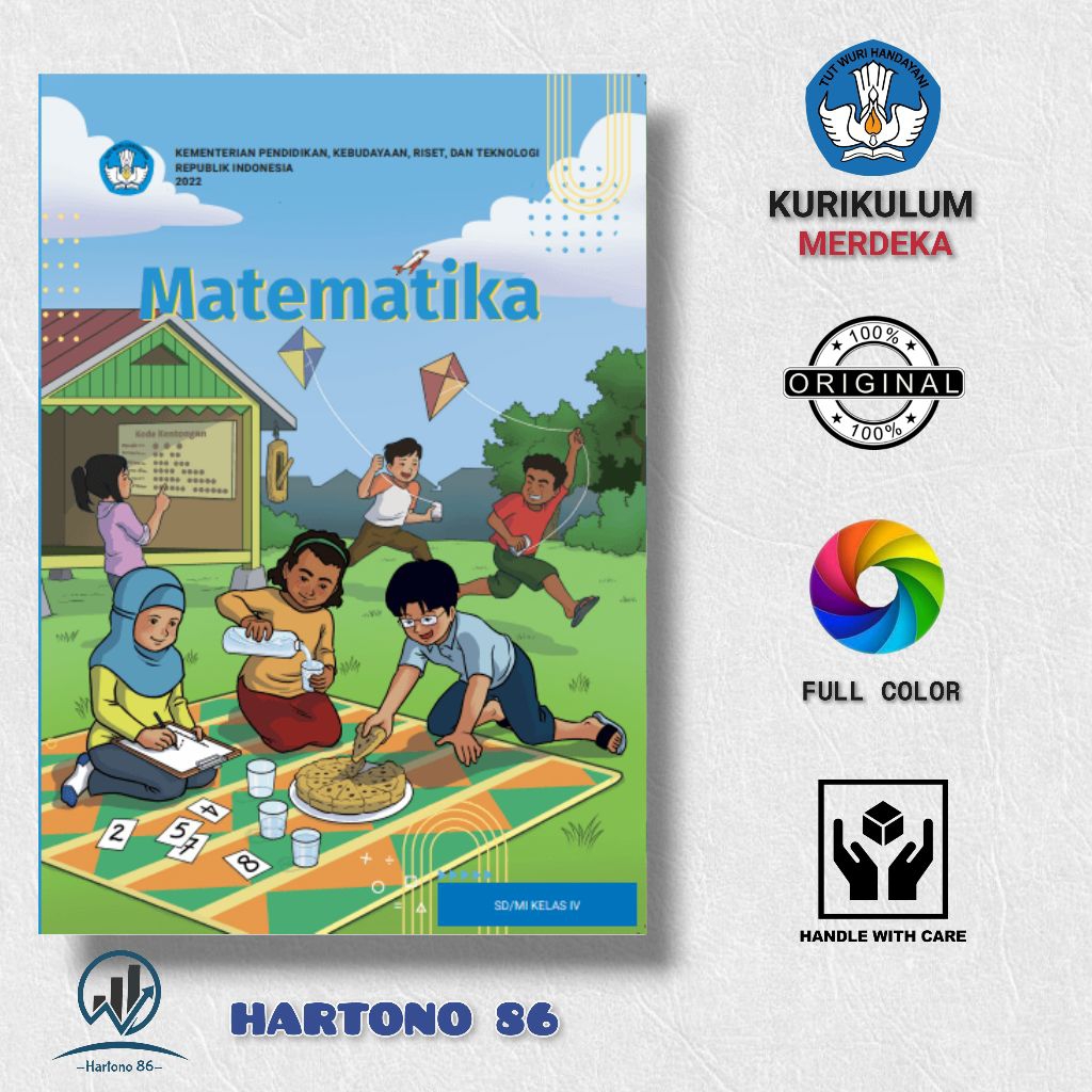 Jual Buku paket siswa Matematika SD/MI Kelas 4 Untuk 1 tahun (non lisensi) Kurikulum Merdeka ...