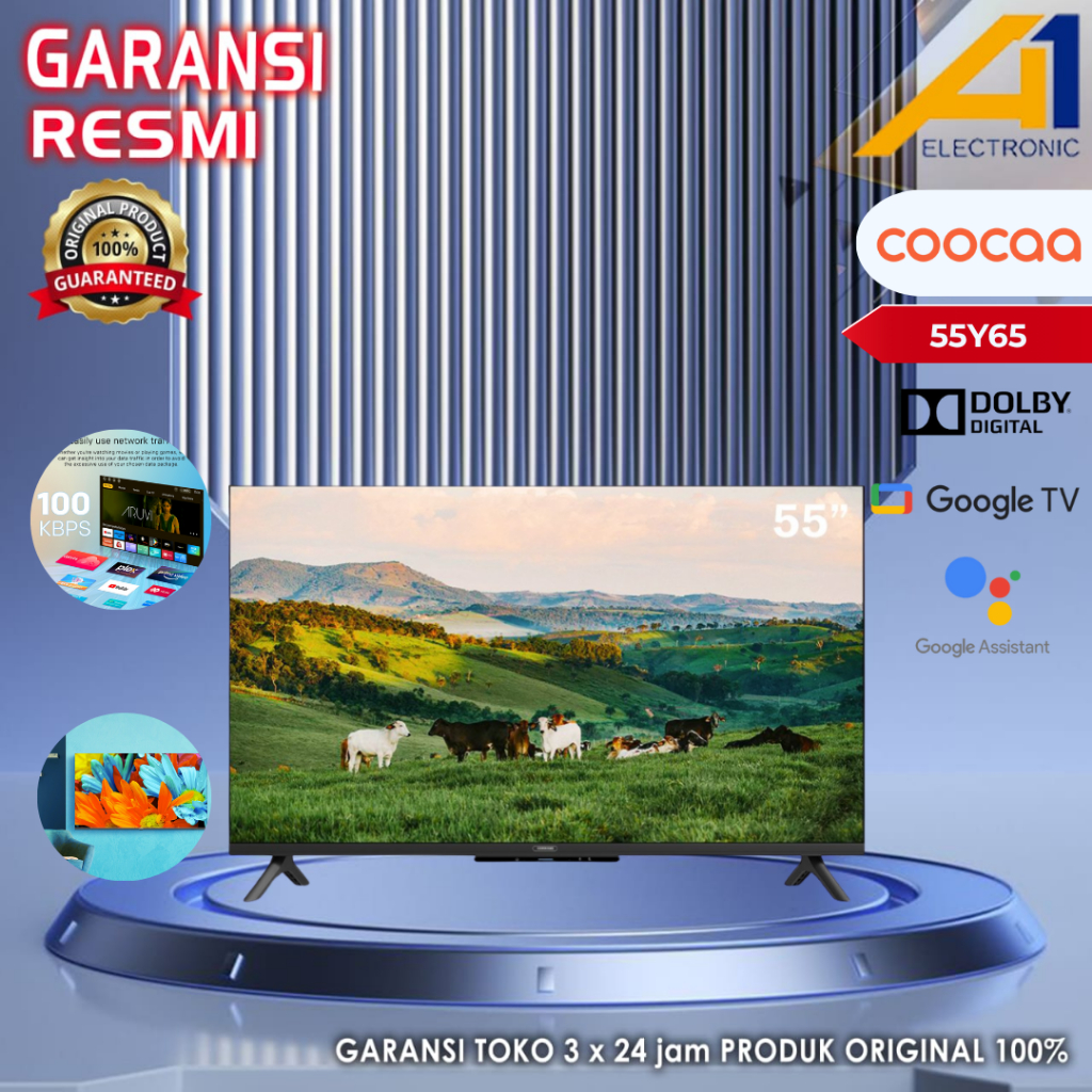 Jual LED COOCAA-55Y65 "GOOGL TV" / COOCAA 55Y65 LED Smart Googl TV - 4K ...