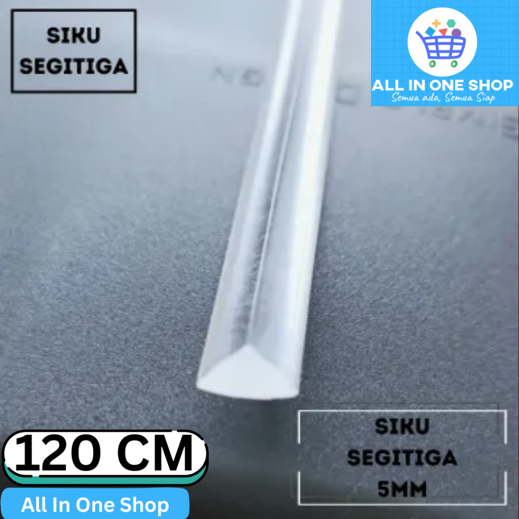 Jual Acrylic Akrilik Siku Segitiga Bening Transparan 120 cm | Shopee ...