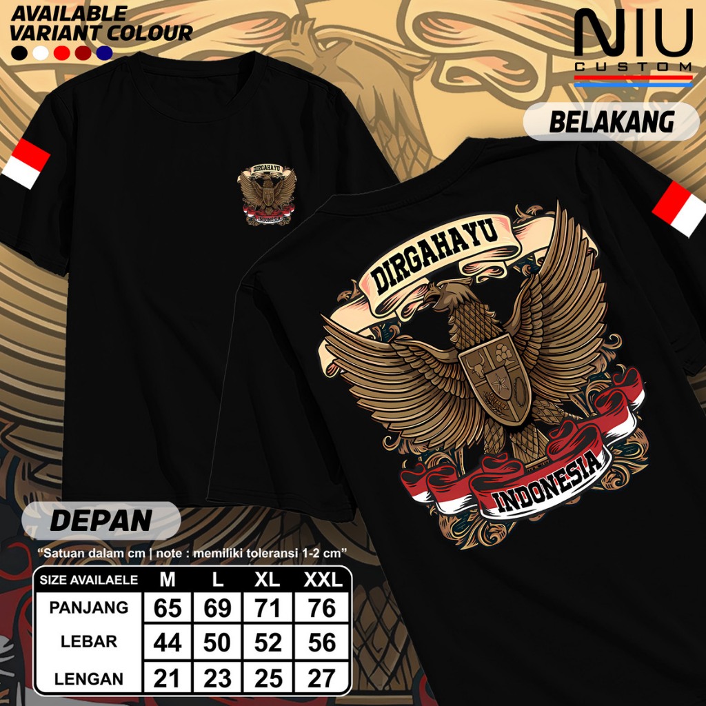 Jual Kaos 17 Agustus 80th Merdeka Indonesia Garuda Dirgahayu ...