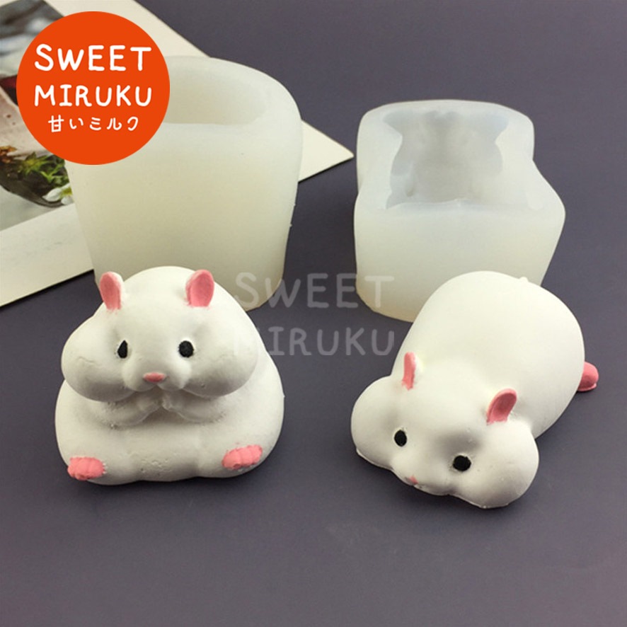 Jual B140 CETAKAN SILIKON FULL 3D HAMSTER TIKUS LUCU UNTUK COKLAT ...