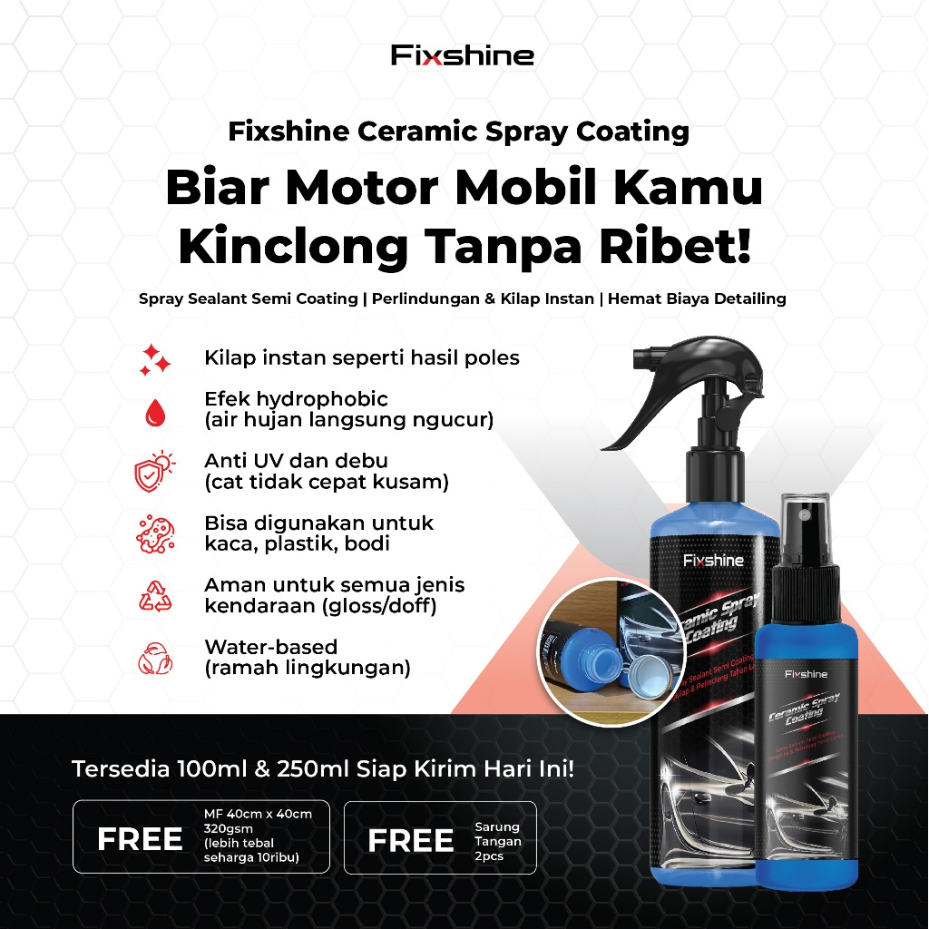 Jual Perawatan Pengkilap Motor Body Doff Helm Doff Mobil Doff Pelindung ...