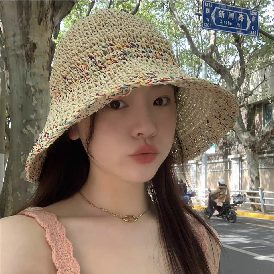 Jual Topi Pantai Kupluk Wanita dari Jerami dengan Pita Elegan dan Gaya Stylish Hitam. | Shopee ...