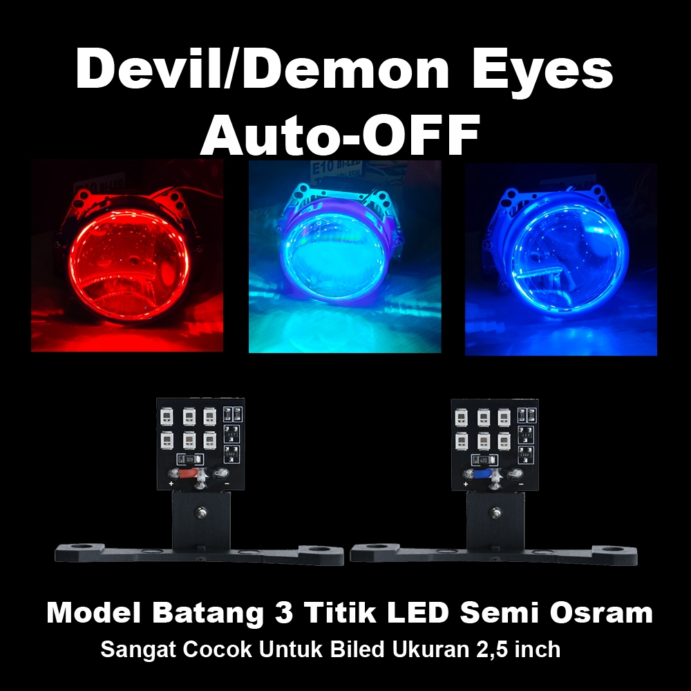 Jual Devil Eyes Semi 3 Kabel Auto Off Vahid | Demon Eyes Semi | DE Semi Osram Vahid Model Batang ...