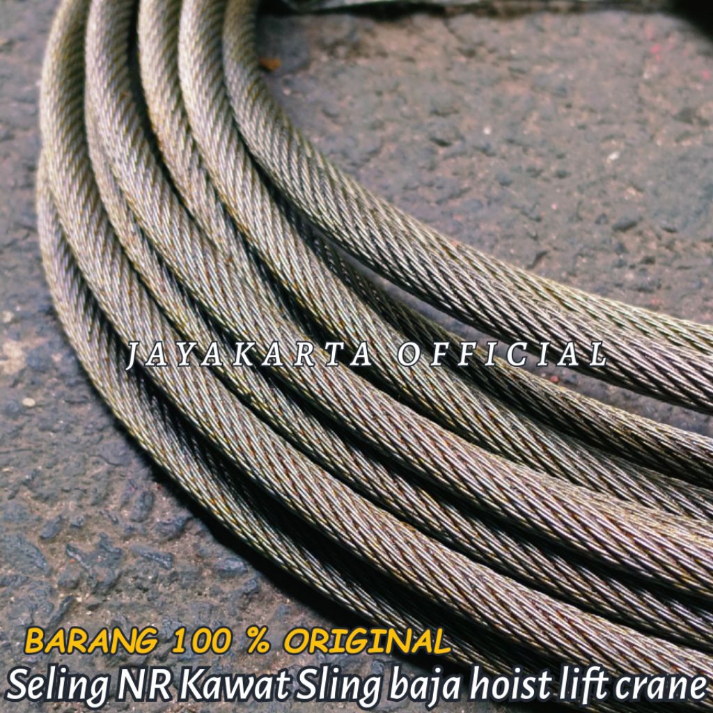 Jual Seling non rotating 14 13 12 10 9 8 6 mm Kawat Sling baja hoist ...