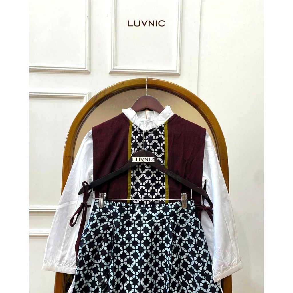 Jual ONE SET LUVNIC | PAKAIAN WANITA LUVNIC | OUTER ETNIK BATIK PREMIUM ...