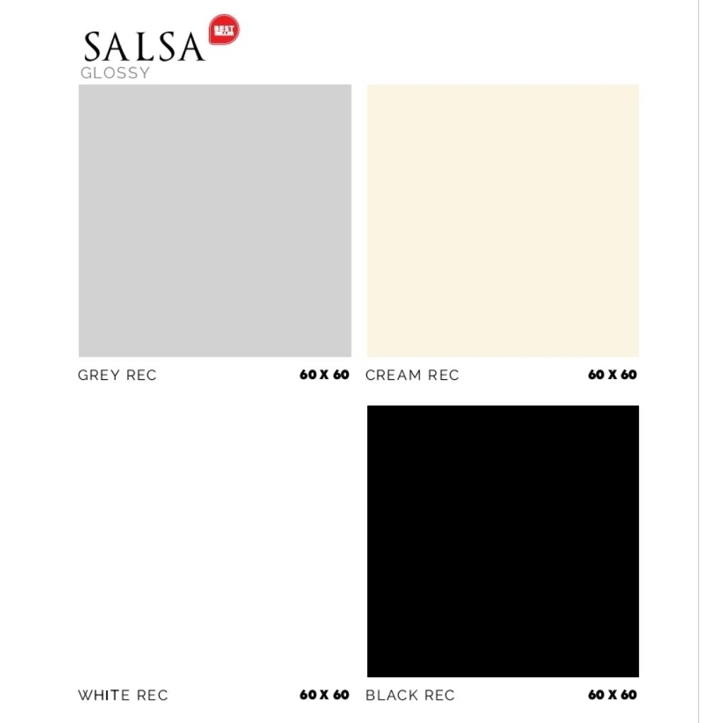 Jual KERAMIK RECTIFIED MEREK PLATINUM TYPE SALSA GREY REC SALSA CREAM ...