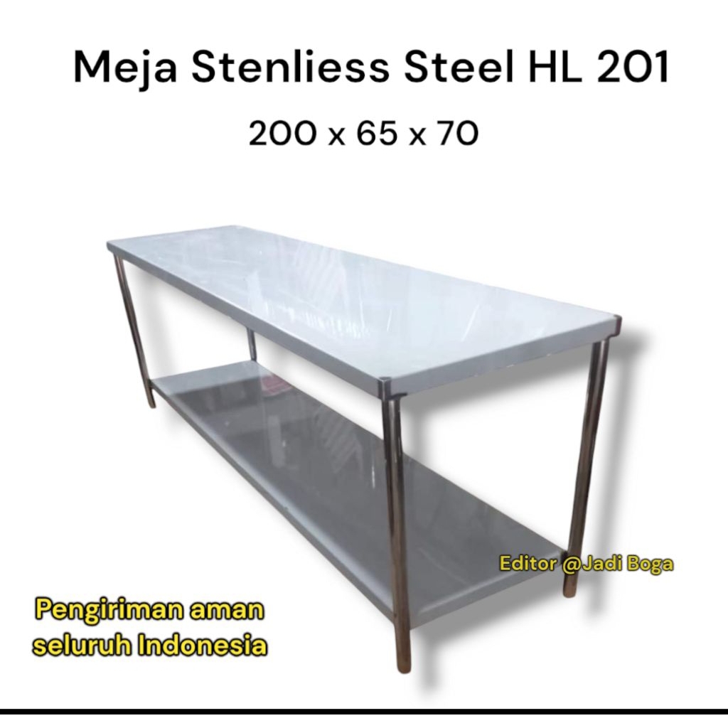 Jual Meja Stainless steel 200 x 80 x 85 cm | Meja Baking Stainless ...