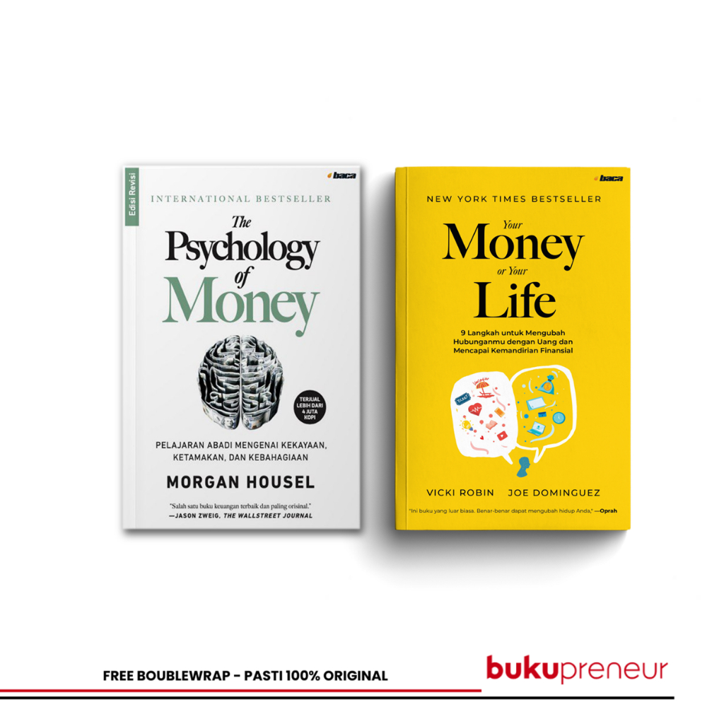Jual Bukupreneur - Paket Buku The Psychology of Money + Your Money or ...