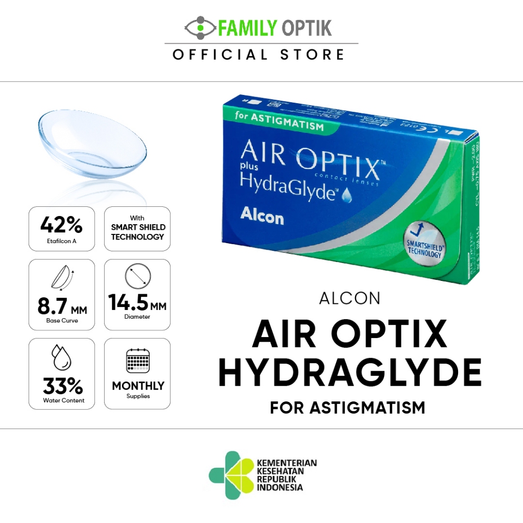Jual Air Optix Astigmatism Softlens Bening Silinder | Shopee Indonesia