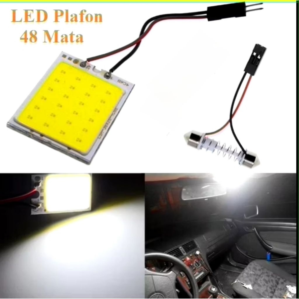 Jual Lampu LED Kabin Plafon Mobil LED Kabin COB Plasma 24 SMD 36 SMD 48 ...