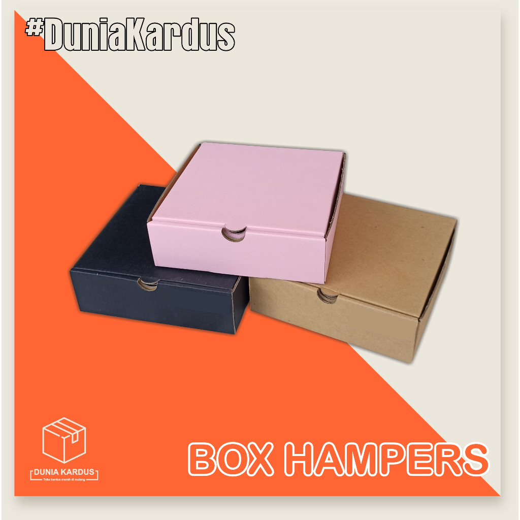 Jual Box Hampers 15x15x5 cm DUS POLOS | HAMPERS | DUS KUE | DUS PIZZA ...