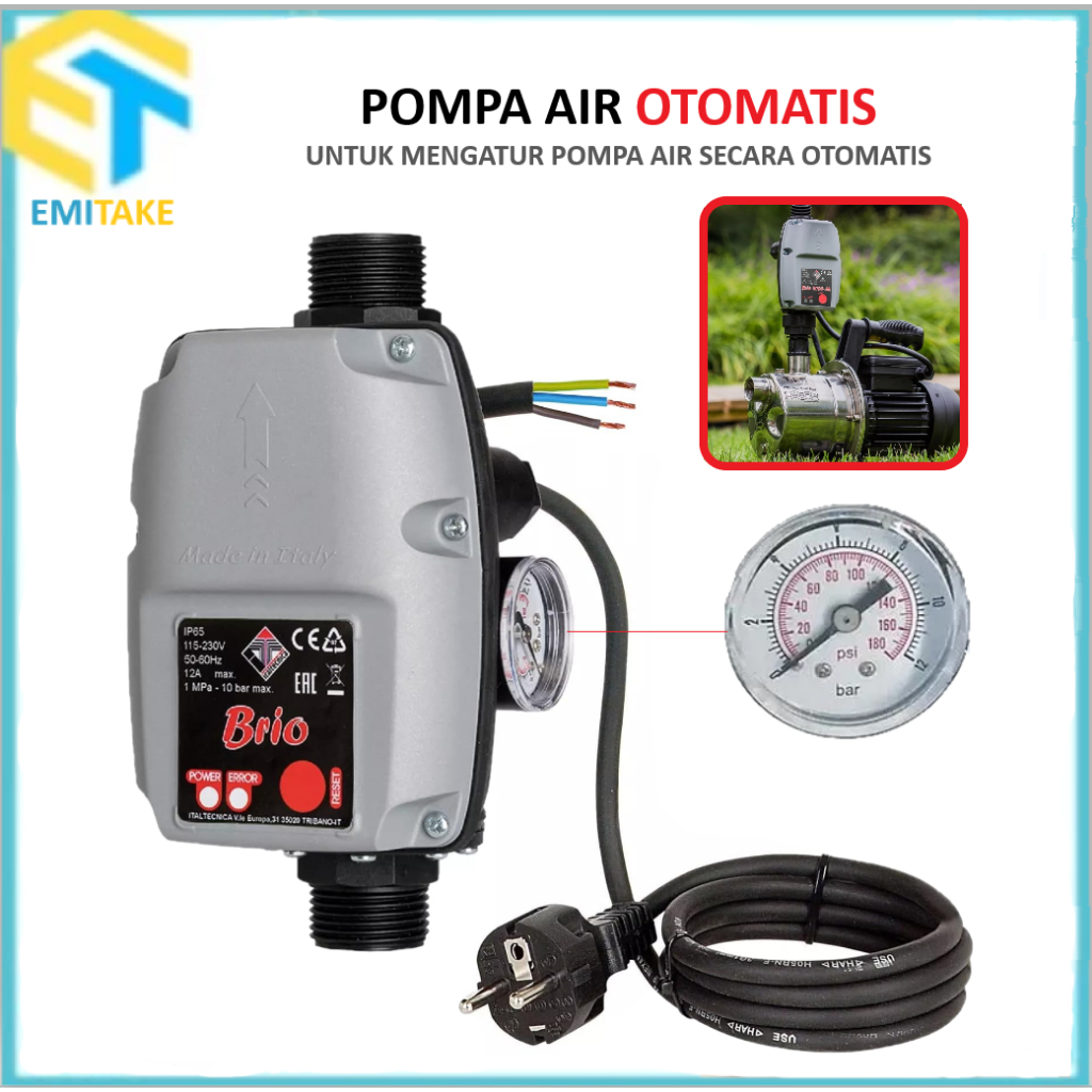Jual Pompa Air Otomatis APC Brio 2000M Pengontrol Tekanan Air Otomatis Automatic Pressure ...