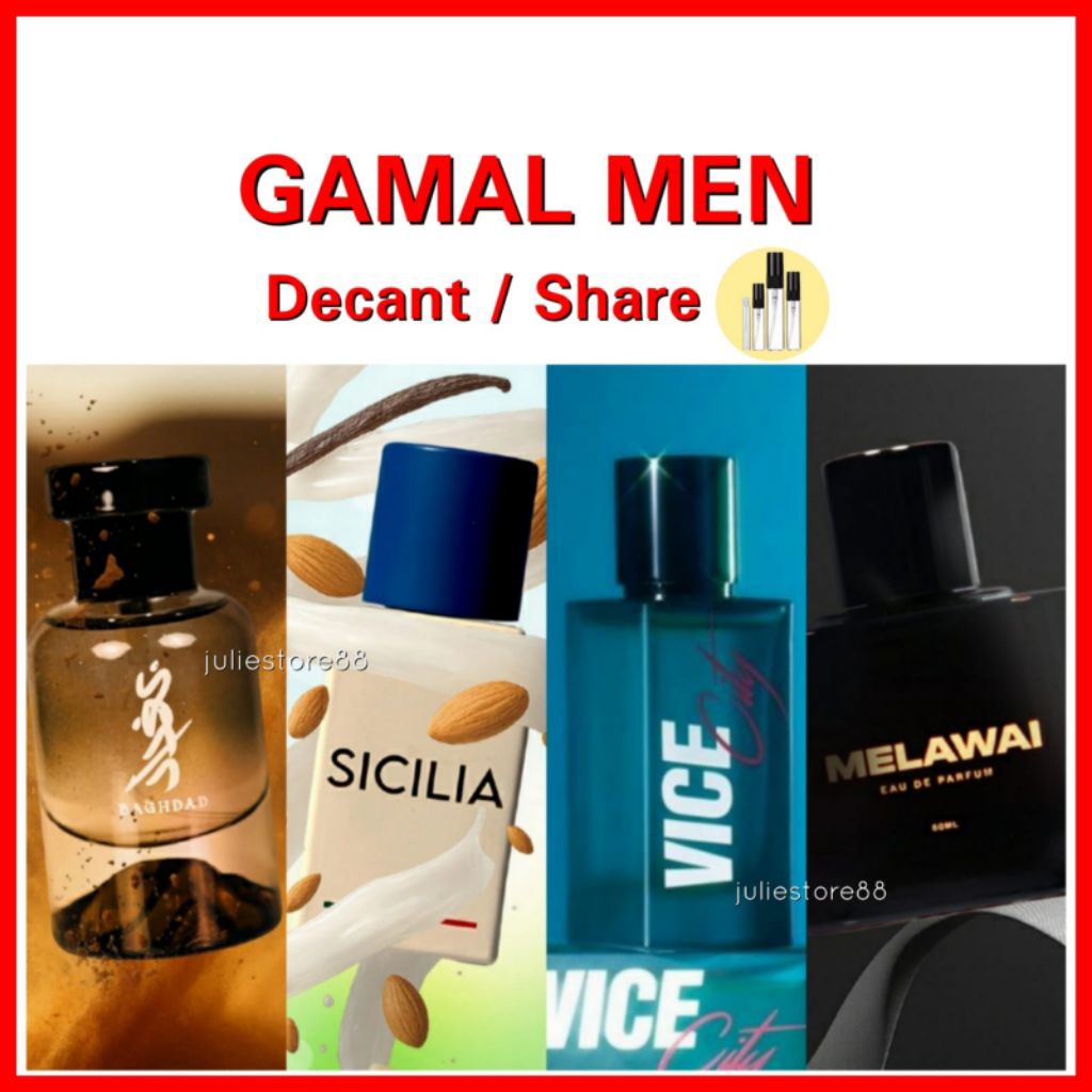 Jual (Share/Decant) Gamal Men Parfum Sicilia Melawai Vice City Baghdad ...