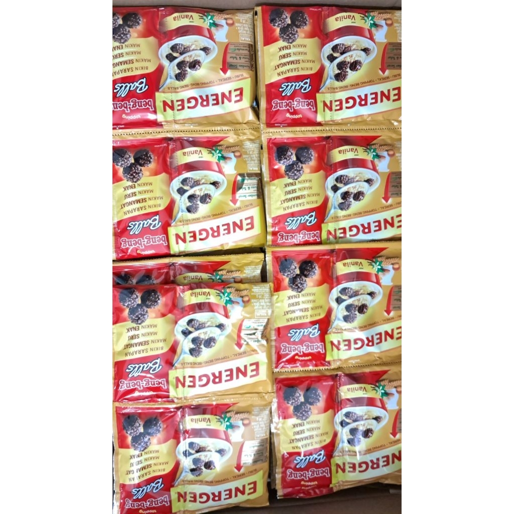 Jual New! Energen Toping Beng-Beng Balls 1 Renceng (10 Sachet) | Shopee ...