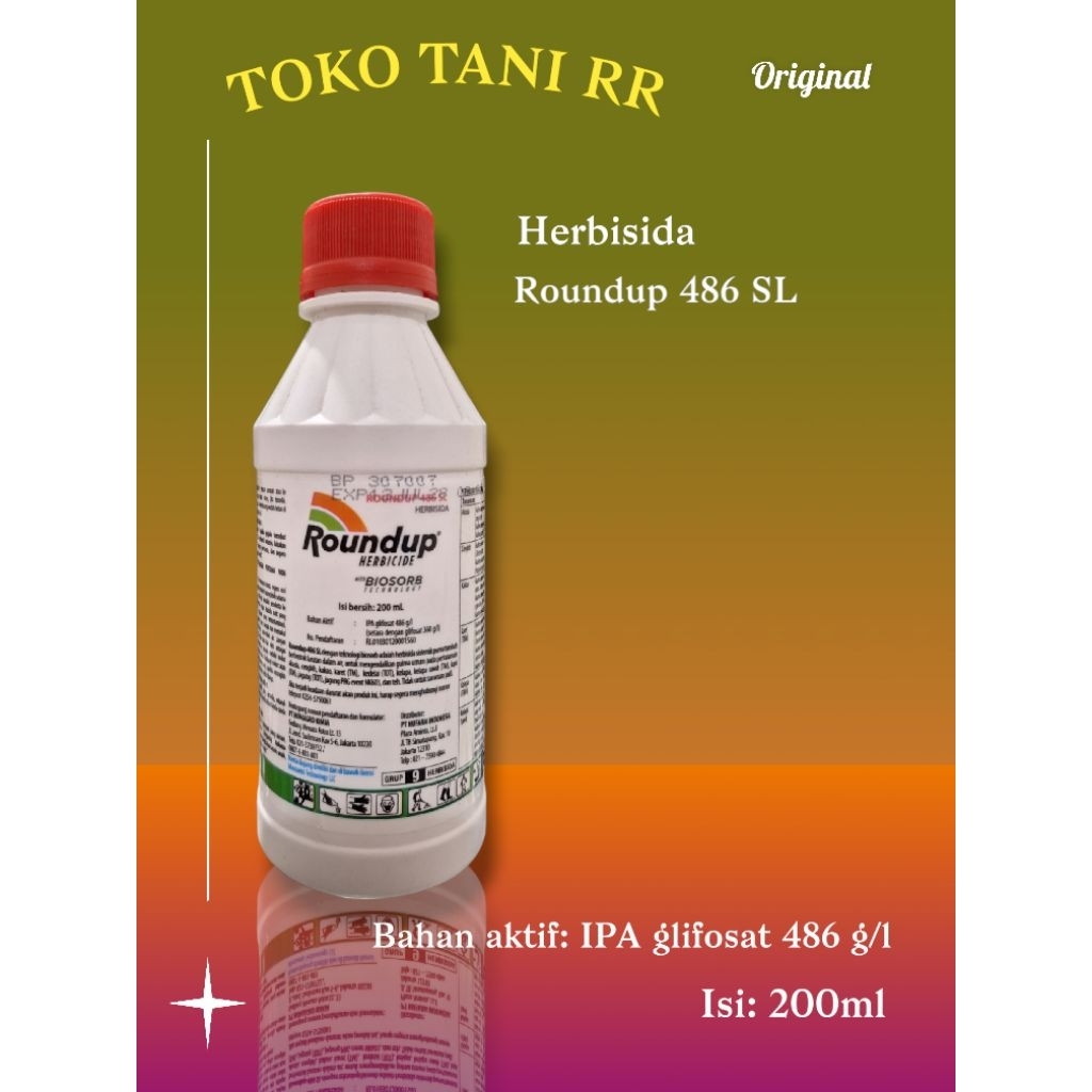 Jual Roundup 486 SL 200ml Herbisida Pembasi Rumput Liar dan Gulma ...