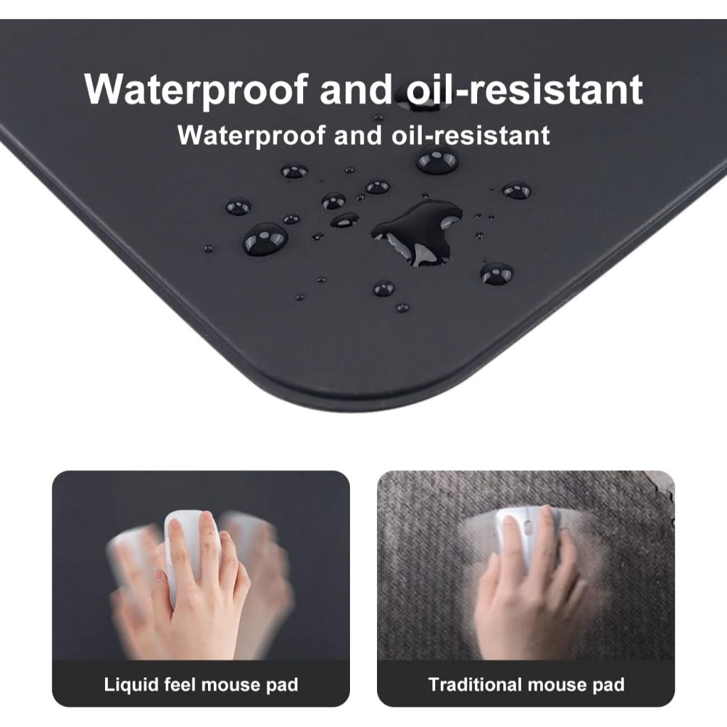 Jual mouse pad hitam premium anti slip, nyaman digunakan sehari hari ...