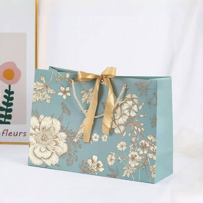 Jual Paper Bag Craft Biru Premium - Elegan untuk SOUVENIR Hari Raya ...