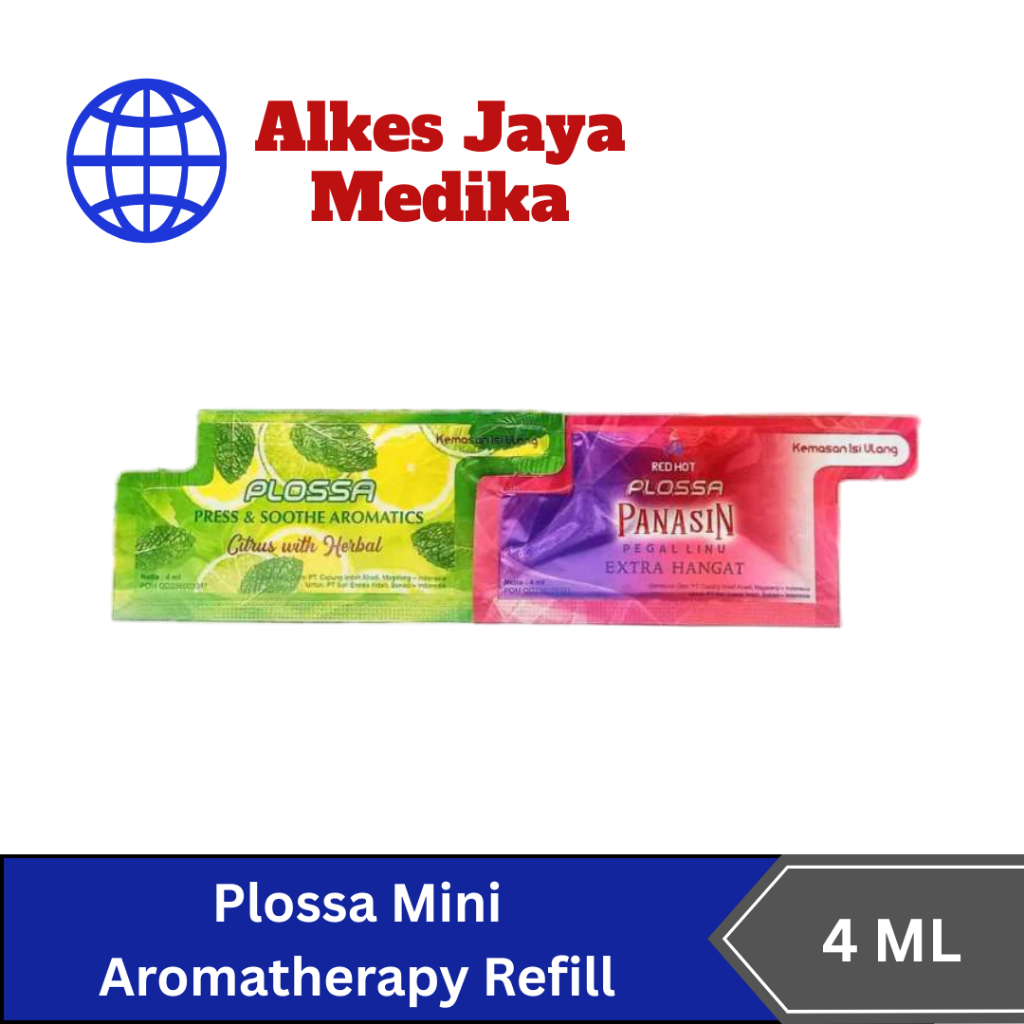 Jual Plossa Mini Refill Sachet 4ml - Minyak Angin Aromaterapi | Shopee ...