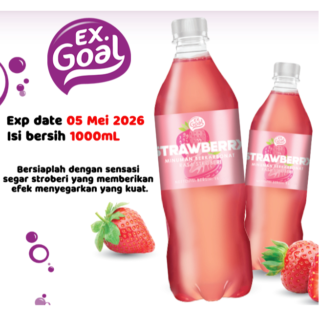 Jual Minuman Cola Ex.Goal rasa Sarsaparilla Cola Stroberi Jeruk nipis ...