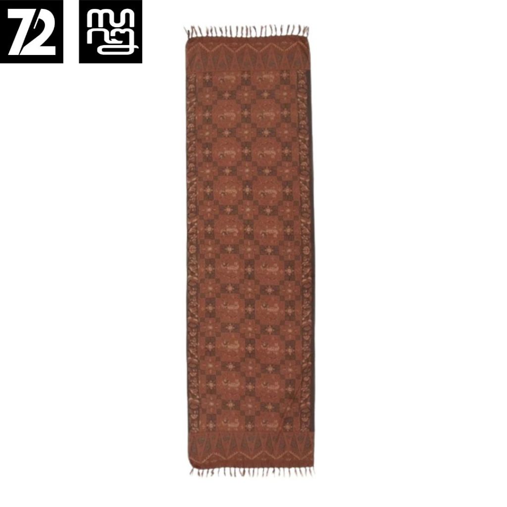 Jual Syal Batik Scarf Premium Motif Lasem - Lawasan Warna Alam Coklat ...