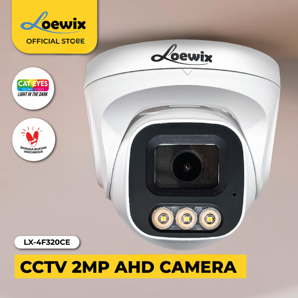 Jual LOEWIX Kamera CCTV 2MP AHD Full Color - Kamera Pengawas Analog ...