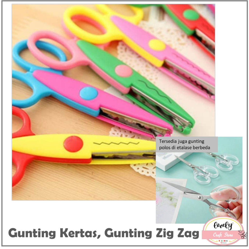 Jual LovelyCraftStore | 1pc Gunting Zigzag untuk craft, sekolah, diy ...