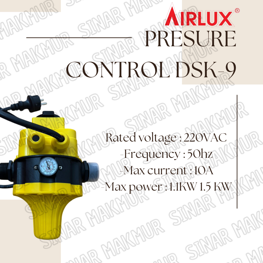 Jual Automatic Pump Control DSK9 (Pressure Switch) Airlux | Shopee ...