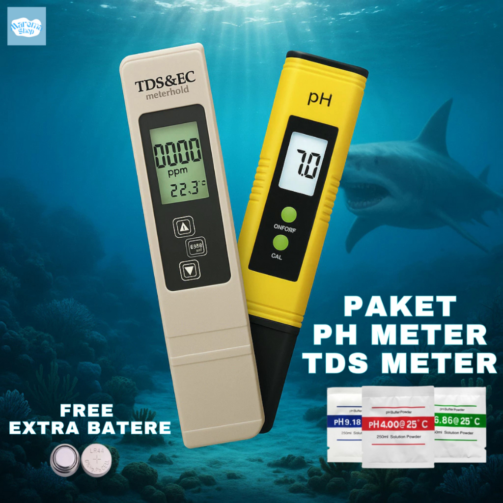 Jual Paket Alat Ukur PH Meter & TDS Tester Digital Hidroponik Akuarium ...