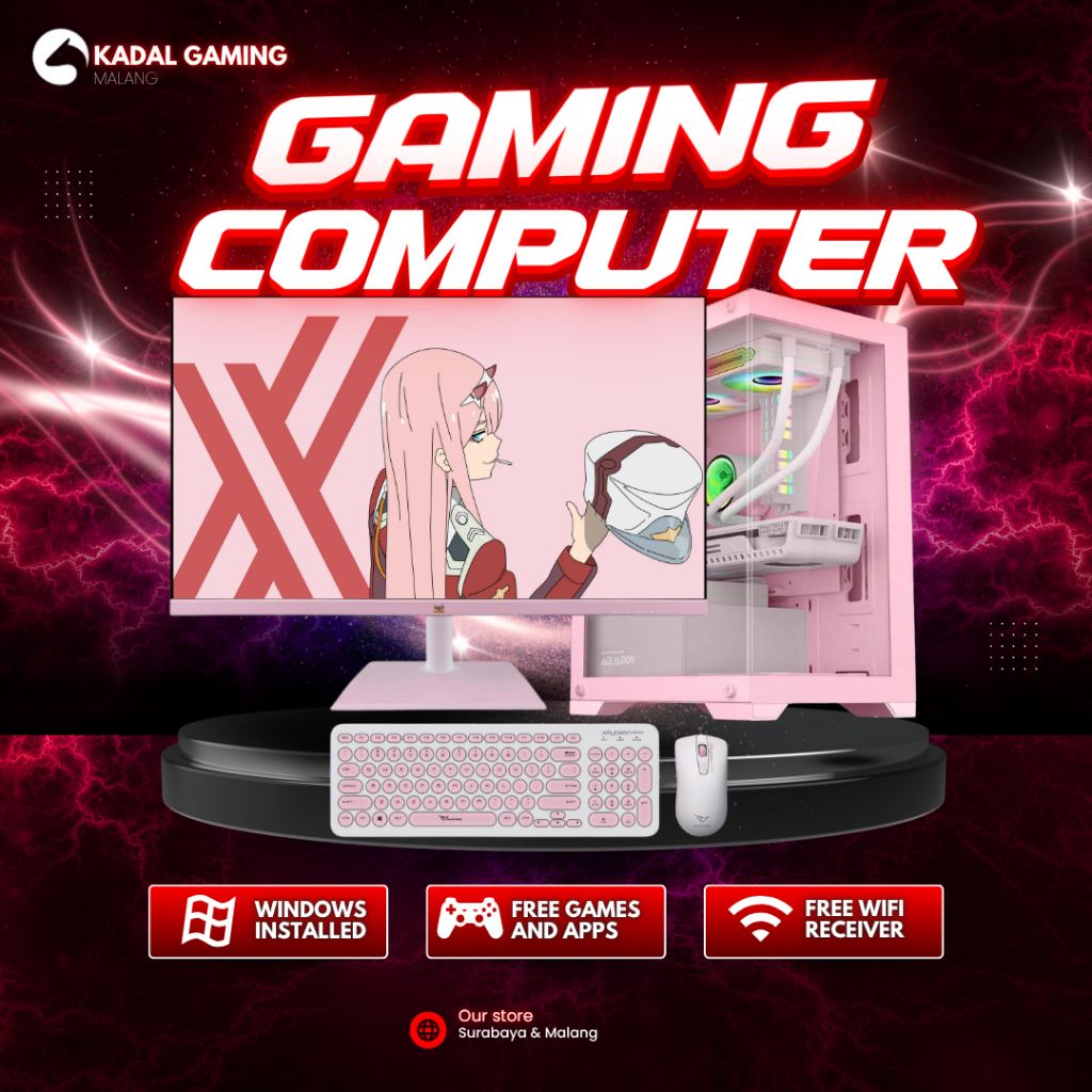 Jual PC GIRLY PINK GAMING EDITING RYZEN 5 5600GT VGA RADEON GRAPHICS ...