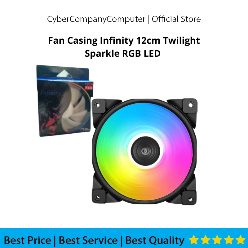 Jual Fan Casing Infinity Twilight Sparkle 12CM RGB Led/ Fan Cooler RGB ...