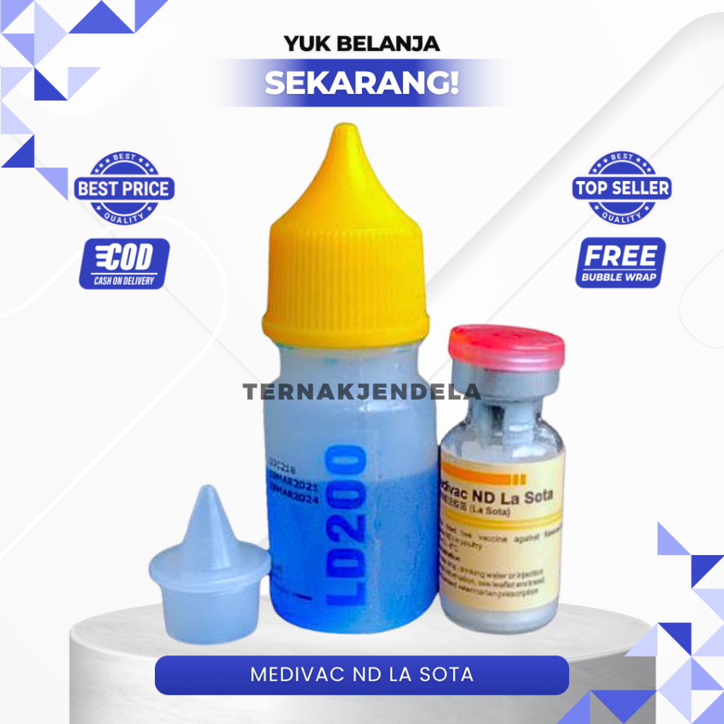 Jual MEDIVAC ND LA SOTA DOSIS 200 EKOR + PELARUT MEDIVAC MEDION - Telo ...