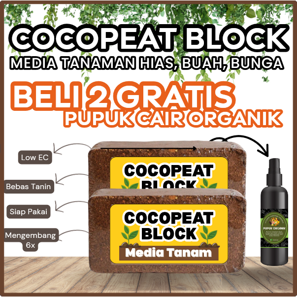 Jual COCOPEAT BEBAS TANIN MEDIA TANAM COCOPEAT BLOCK BLOK KOKOPIT MEDIA ...