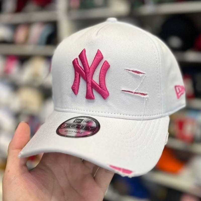 Jual topi baseball YN sobek/damage All varian warna model terbaru pria ...