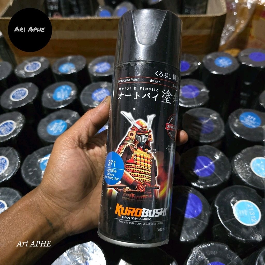 Jual PROMO Samurai Paint Light Blue 371 Biru Solid 400 ml - cat semprot ...