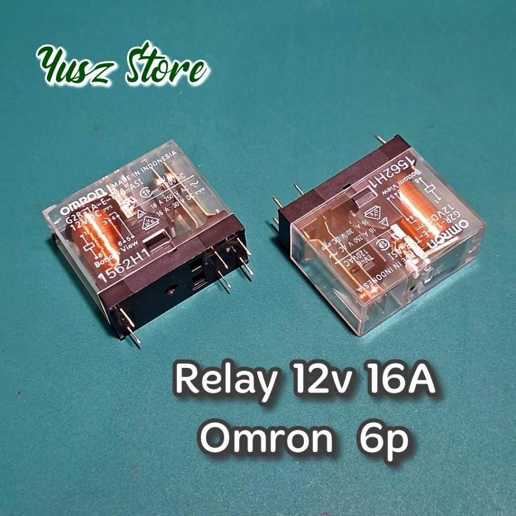 Jual Relay Omron 12v 16A 6 kaki 12 volt 16 Amper 6P New Original Untuk ...