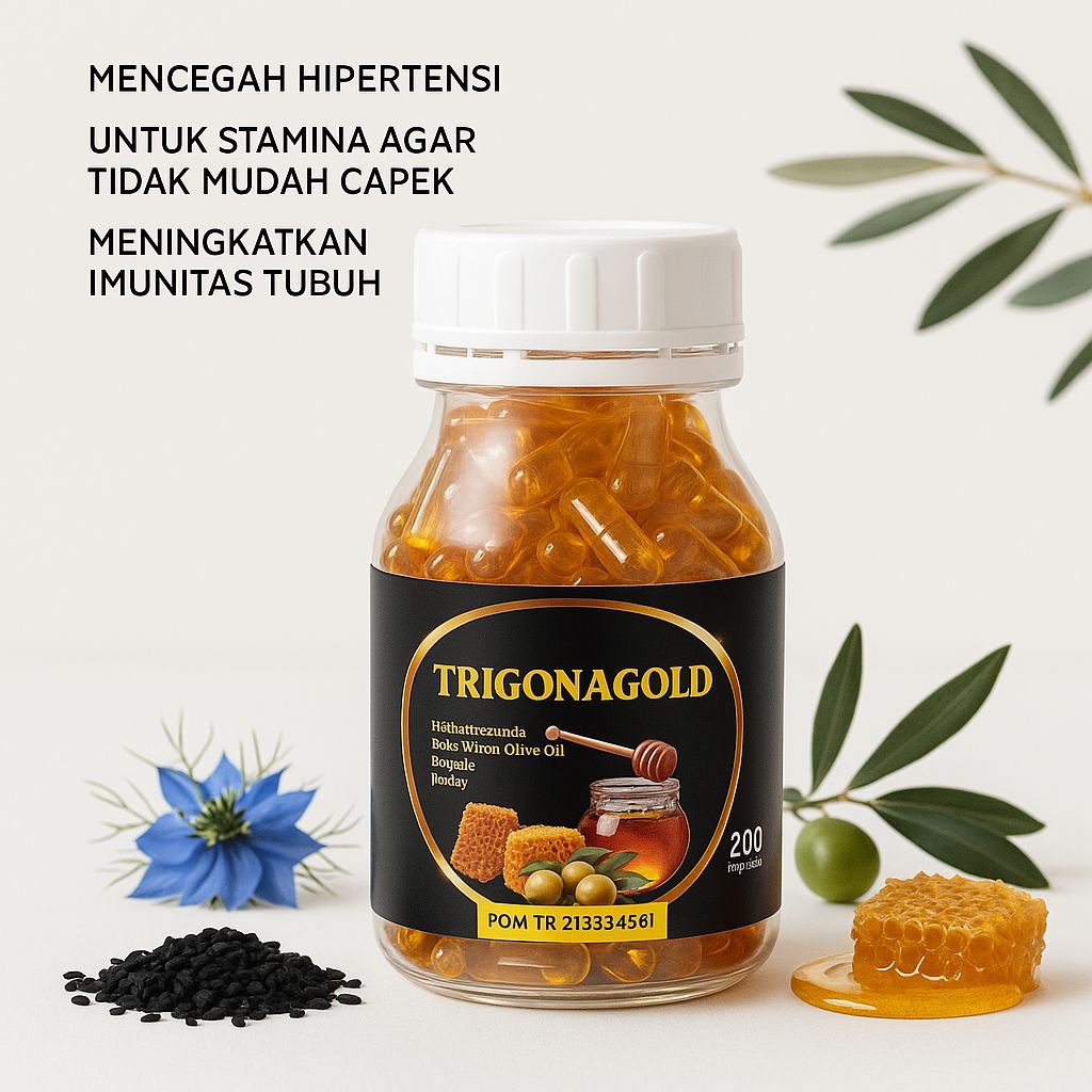 Jual Kapsul Habbatussauda Zaitun Propolis Trigona Gold 200 Kapsul ...