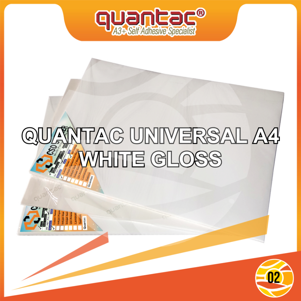 Jual QUANTAC UNIVERSAL Sticker Vinyl A4 Stiker Digital Print - REPACK ...