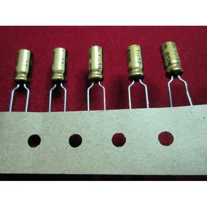 Jual Nichicon Electrolytic Capacitors 1uF 50V / 2.2uF 2u2 50V / 3.3uF ...
