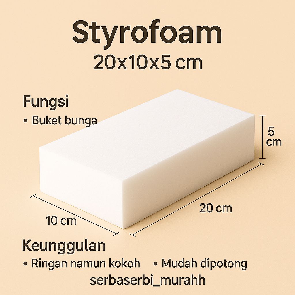 Jual Busa Styrofoam Busa Kering Busa Kering Untuk Buket Bunga Gabus ...