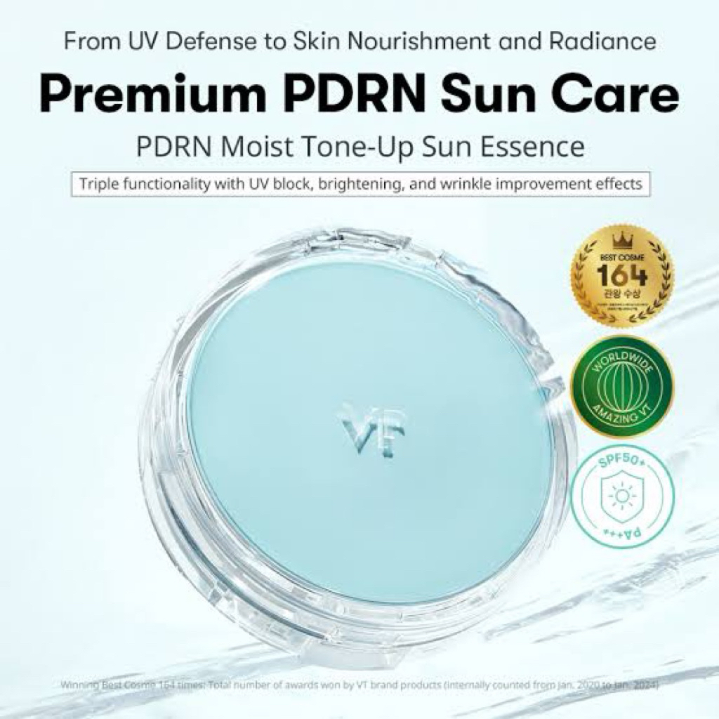 Jual VT PDRN glow sunscreen pact SPF 50 PA+++ original | Shopee Indonesia