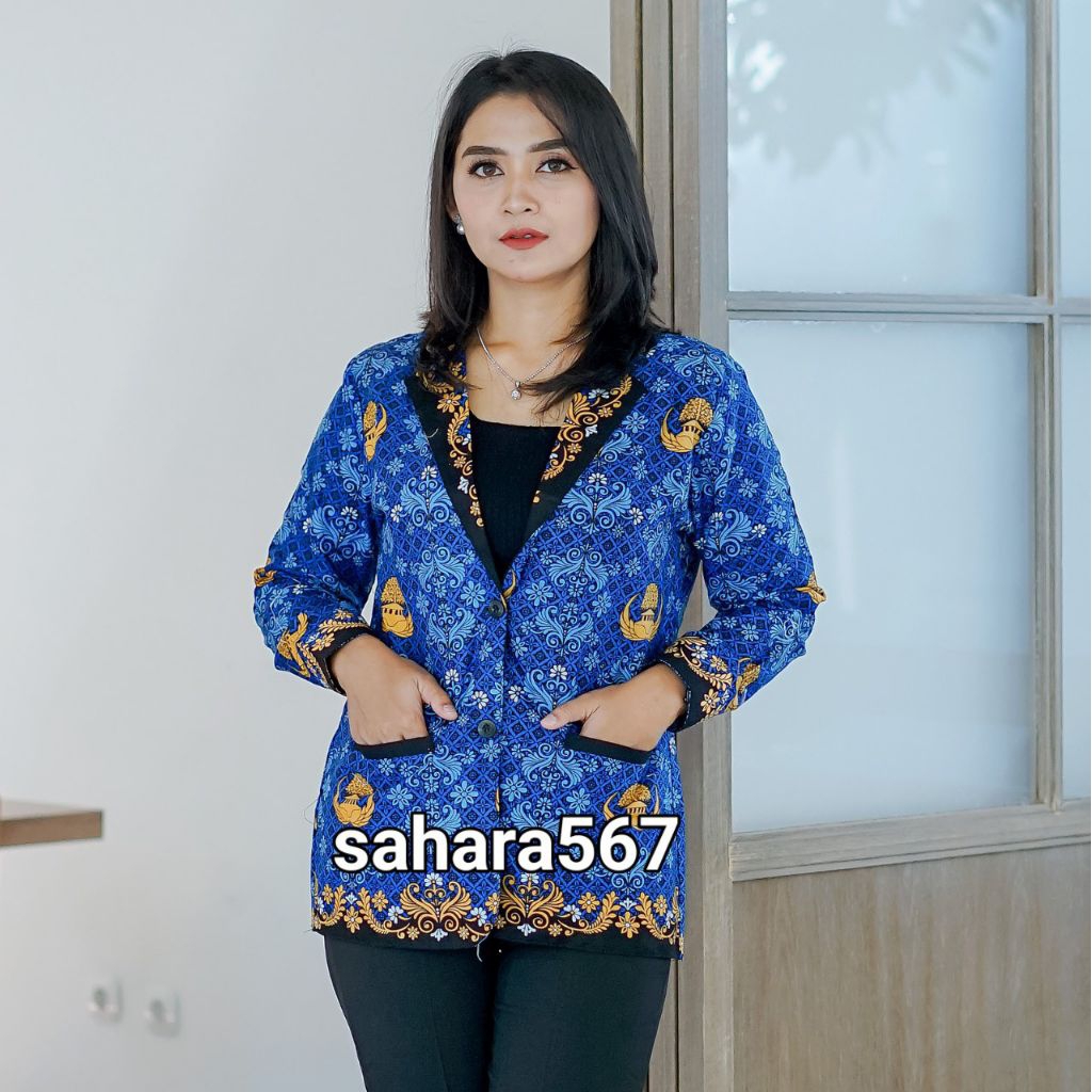 Jual blazer korpri wanita full furing ( khusus wanita yang suka steal slim dan fasion ) | Shopee ...