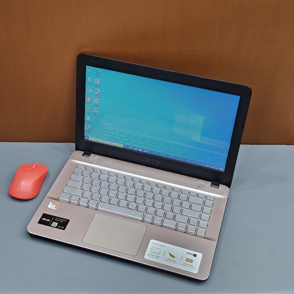 Jual LAPTOP ASUS ROSE GOLD PINK X441B AMD A4 RAM 4GB SSD 128GB WINDOWS ...